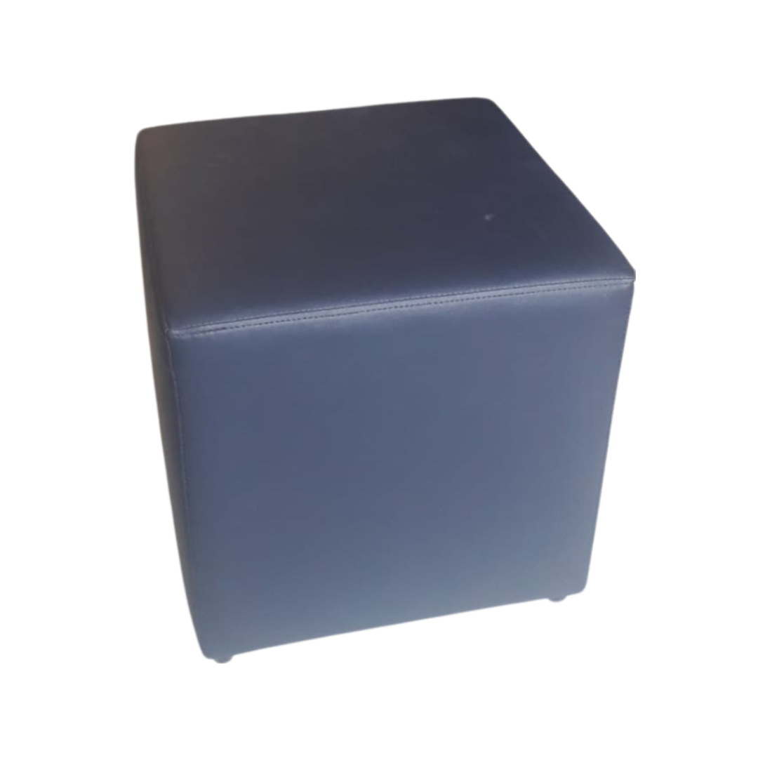 OUTLET – Puff Banco Quadrado 40×40 Kouro Ecologico cor Azul Marinho – 1 ...
